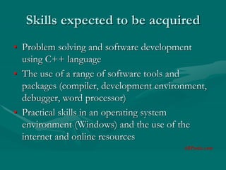 C++ Training - Lecture 01 | PPT