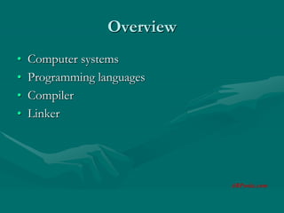 C++ Training - Lecture 01 | PPT