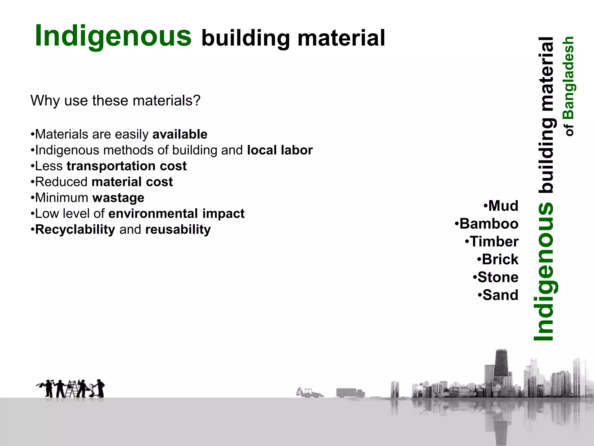 Introduction to Building materials | PPTX