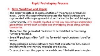 Lecture # 01 Introduction to Rapid Prototyping & Reverse Engineering | PPTX