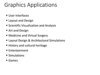 Lec-1 Computer Graphics.ppt | Computer Animation | Computer Software ...