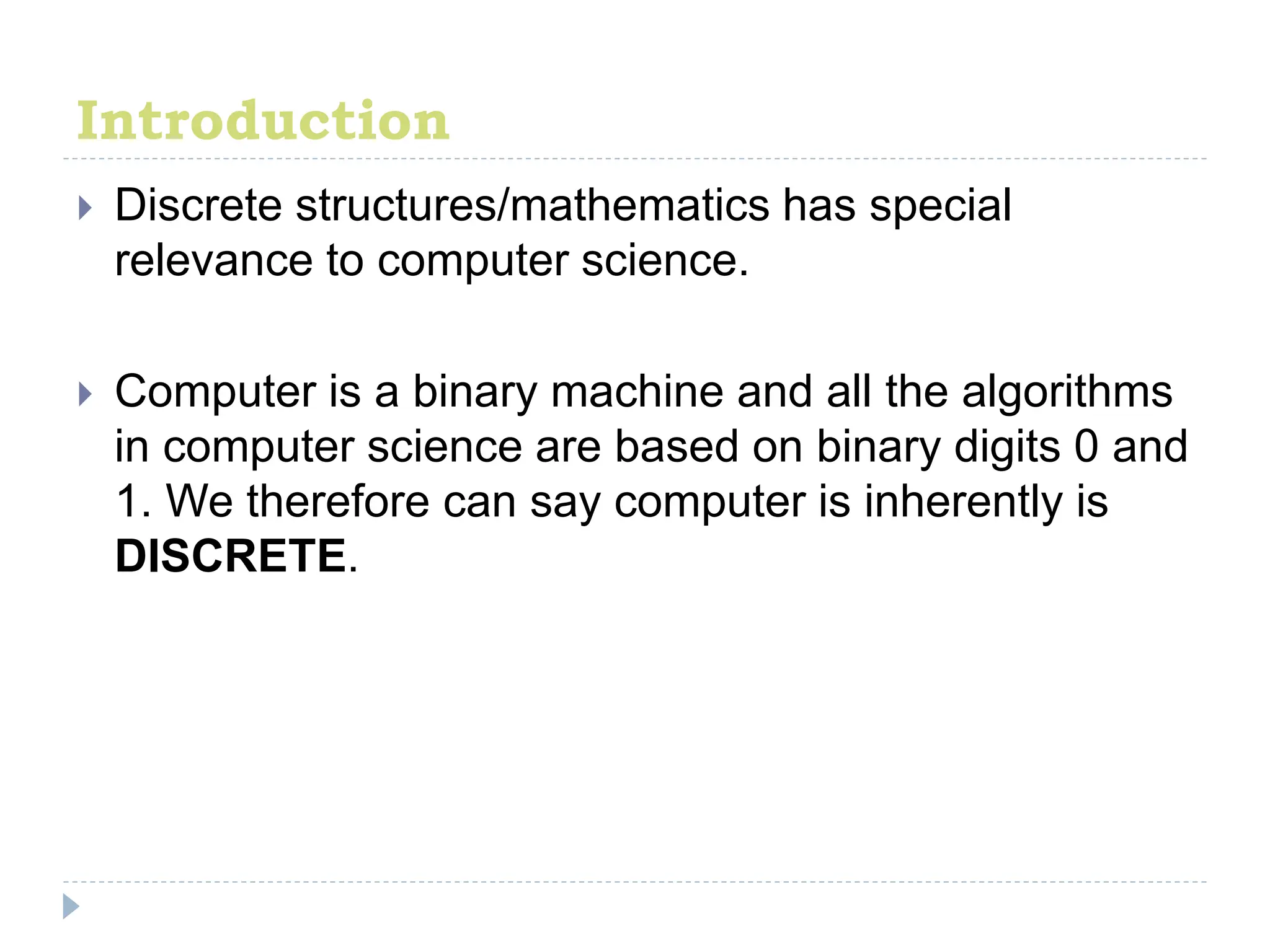 discrete structures and their introduction | PPTX | Educational Assessment | Education