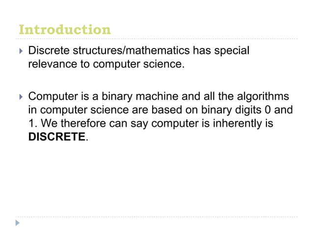 discrete structures and their introduction | PPTX | Educational Assessment | Education