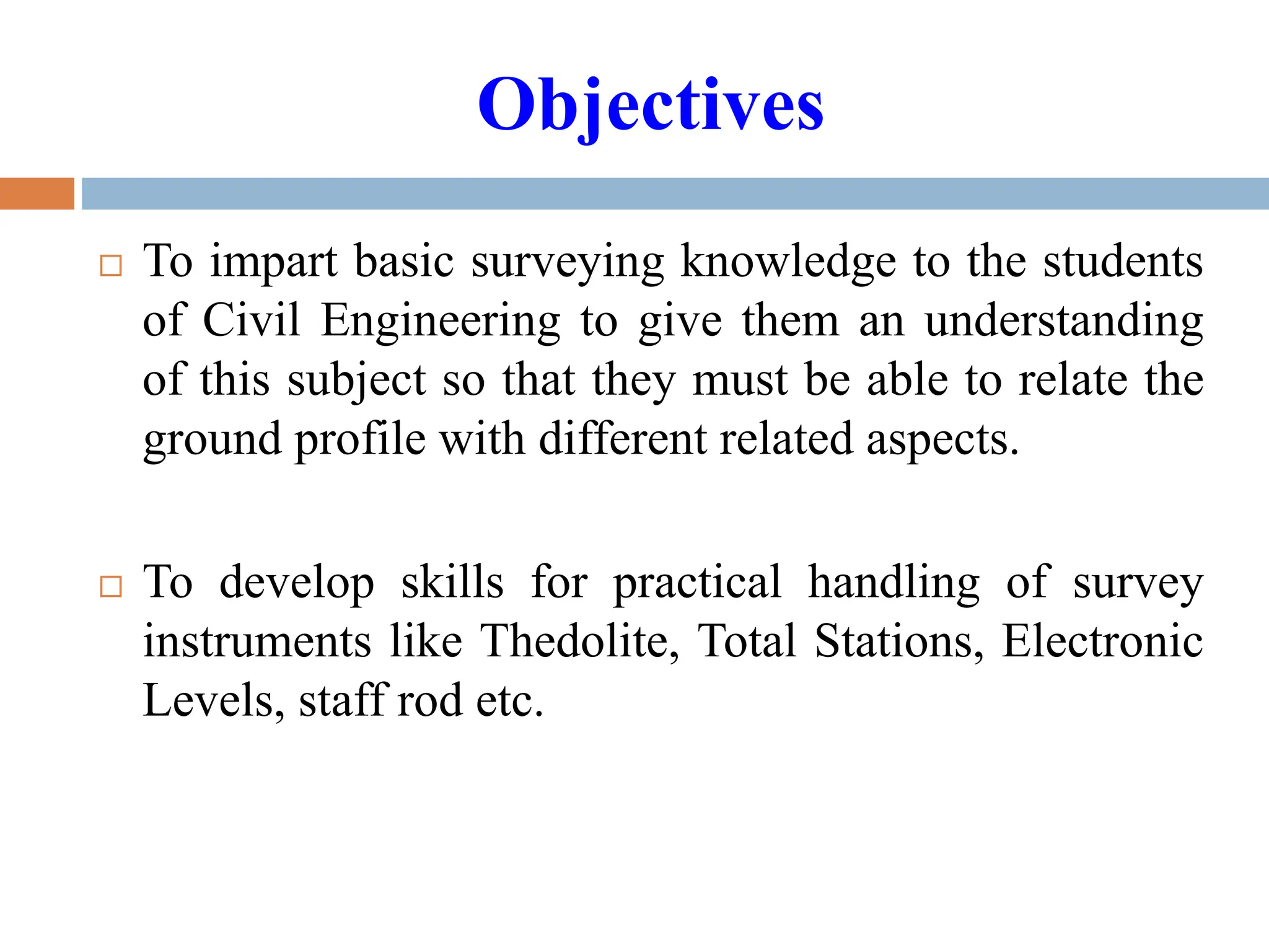 Presentation on Introduction of Surveying. | PPTX