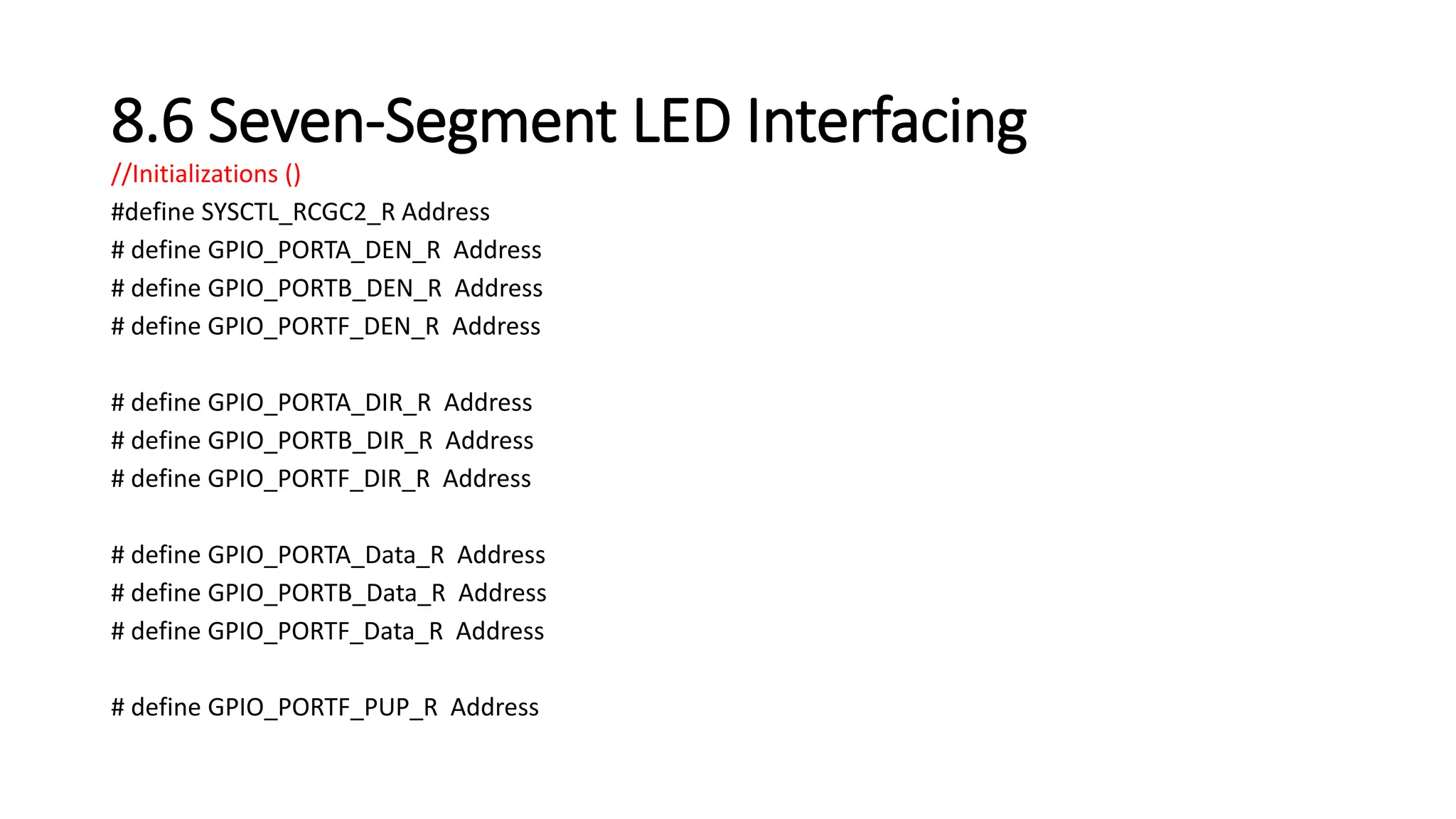 Input-Output Interfacing for LED and Switch | PPTX