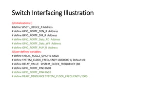 Input-Output Interfacing for LED and Switch | PPTX