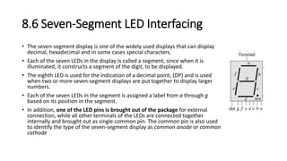 Input-Output Interfacing for LED and Switch | PPTX
