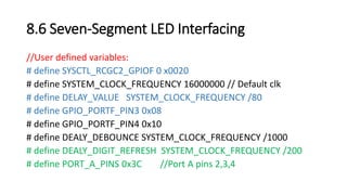 Input-Output Interfacing for LED and Switch | PPTX