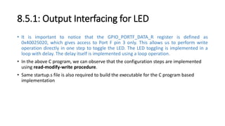 Input-Output Interfacing for LED and Switch | PPTX