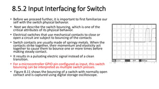 Input-Output Interfacing for LED and Switch | PPTX