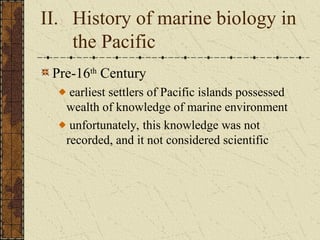 Lecture on maritime biology - introduction | PPT