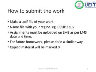 Lecture 01.pptx explalining the importace and beginning of AI | PPT