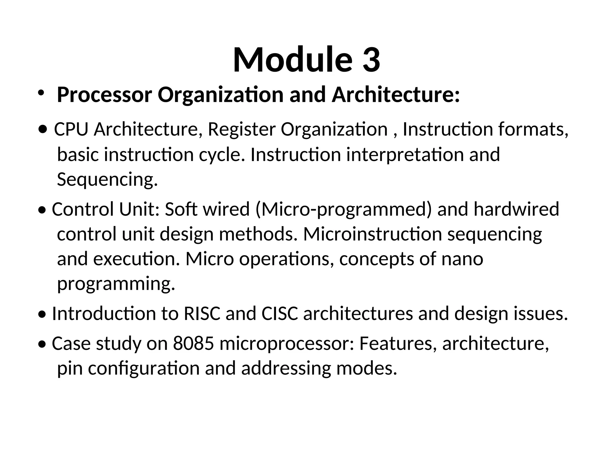 computer organization and architecture unit 5 | PPT