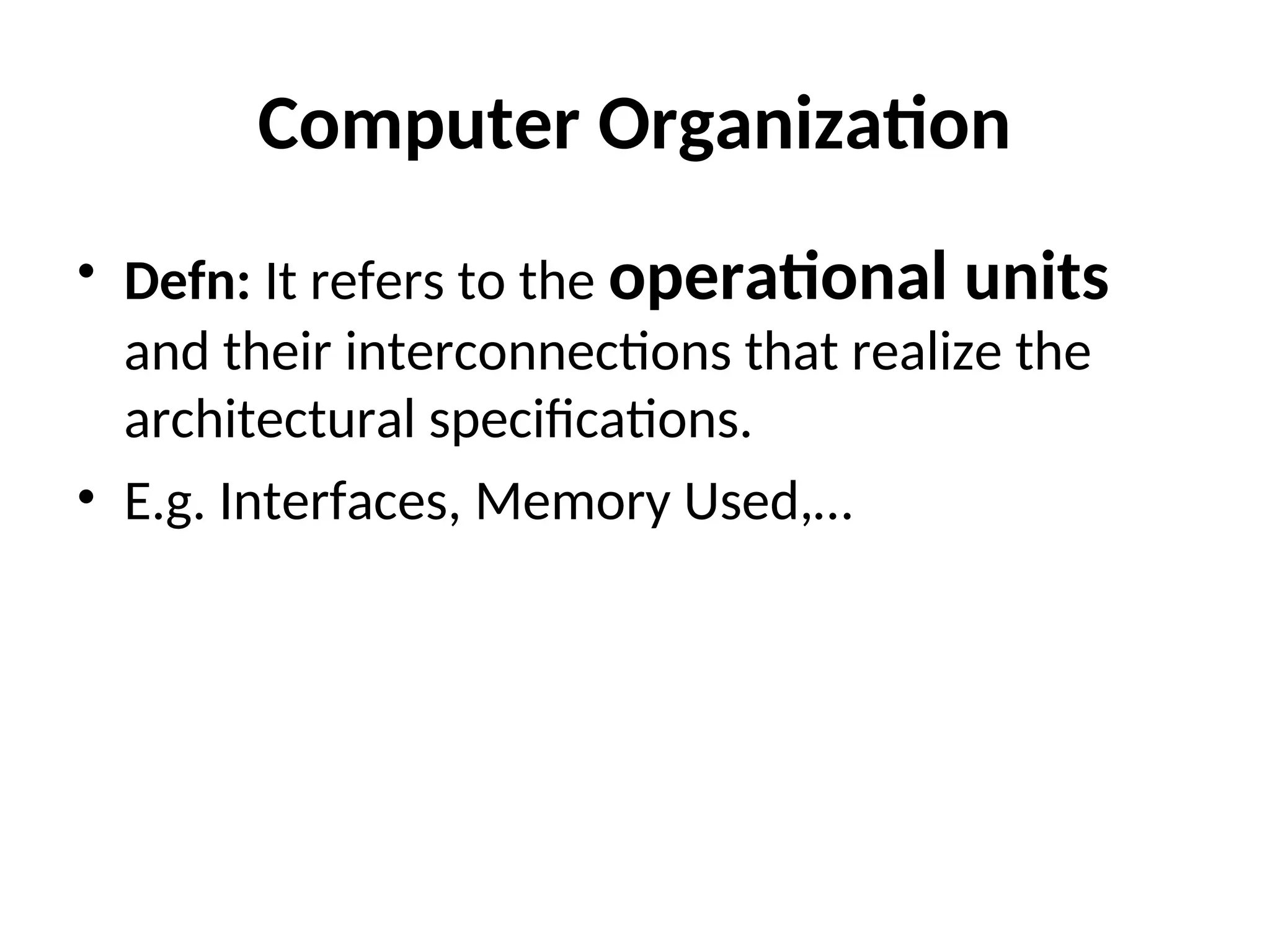 computer organization and architecture unit 5 | PPT