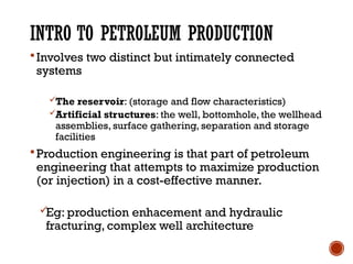 Lecture01 of the petroleum production engineering for oil and gas ...