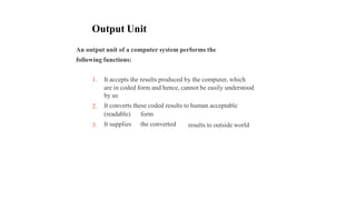 Basic organization of computer | PPTX