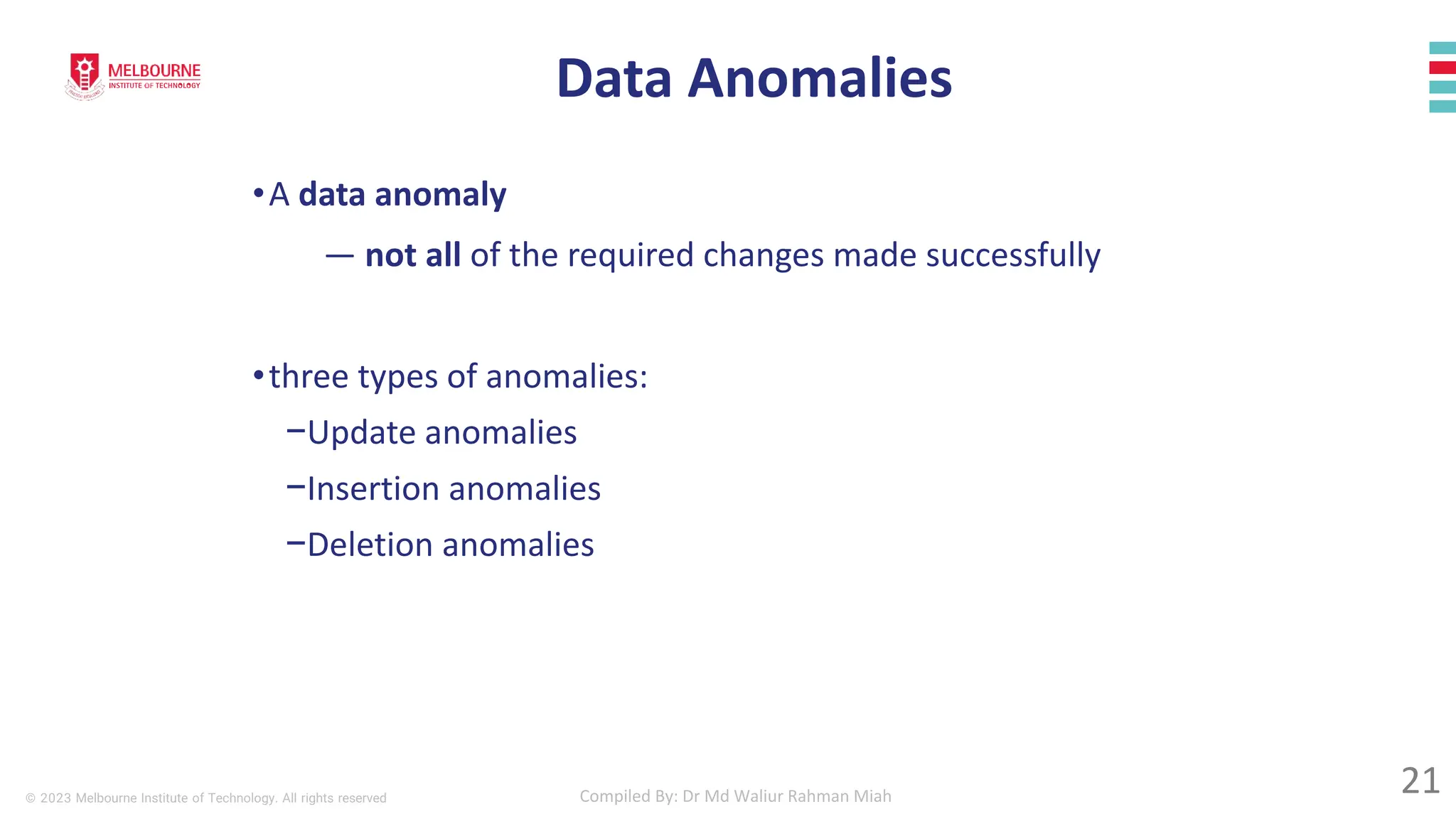 Lecture 01 - Data, Information, knowledge, and Data Models.pptx