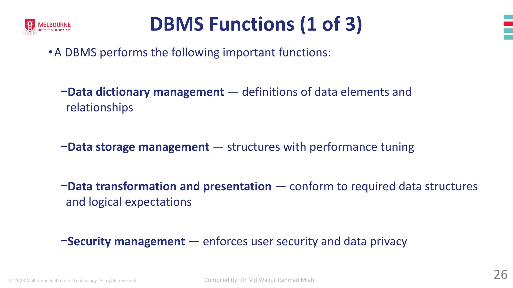 Lecture 01 - Data, Information, knowledge, and Data Models.pptx