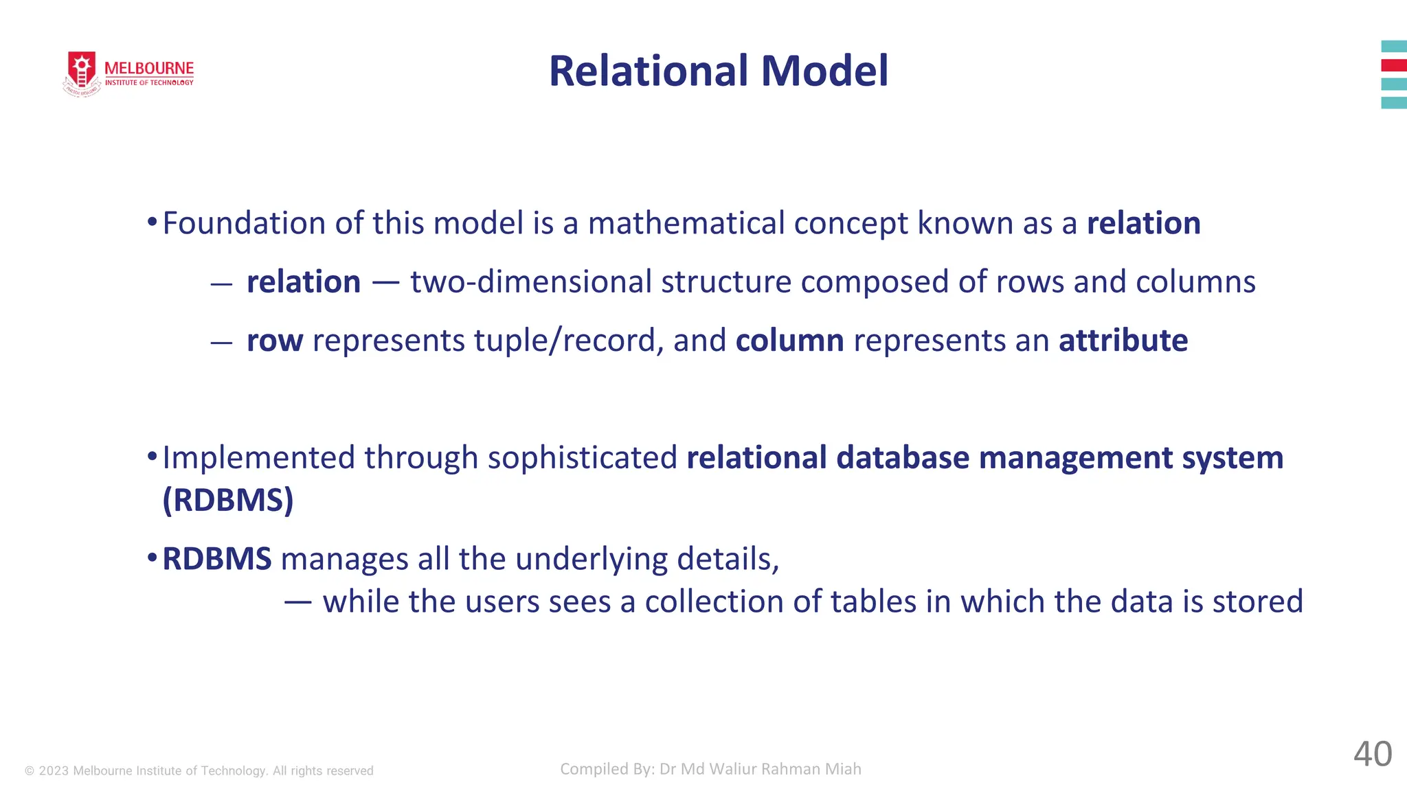 Lecture 01 - Data, Information, knowledge, and Data Models.pptx