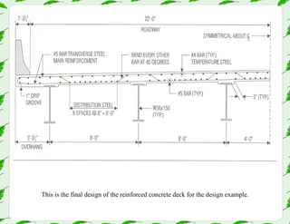 Lecture01 design of concrete deck slabs ( Highway Engineering ) | PDF