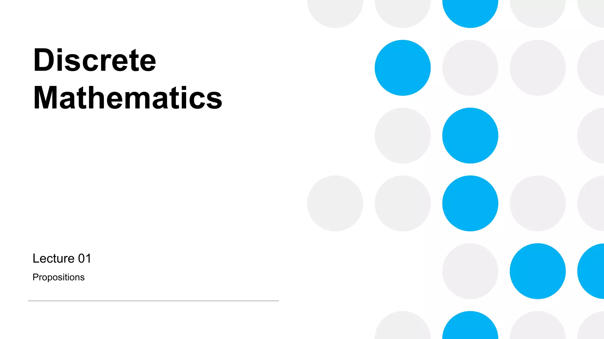 Lecture 01 Discrete Mathematics Pptx Programming Languages