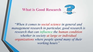 Fundamentals of Research | PPTX