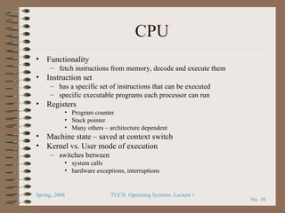 Lecture01 introduction | PPT | Operating Systems | Computer Software and Applications