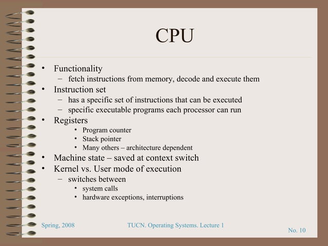Lecture01 introduction | PPT | Operating Systems | Computer Software and Applications