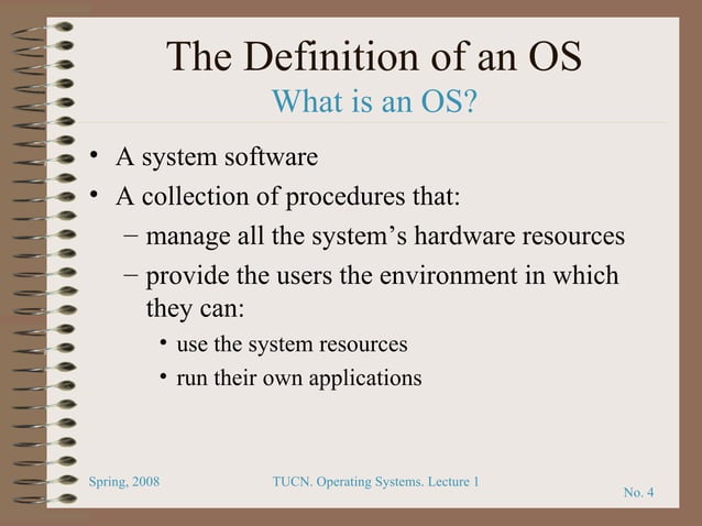 Lecture01 introduction | PPT | Operating Systems | Computer Software and Applications
