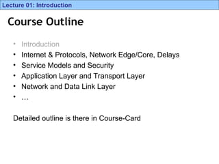 Lecture 01-Computer Networks first lecture | PPT