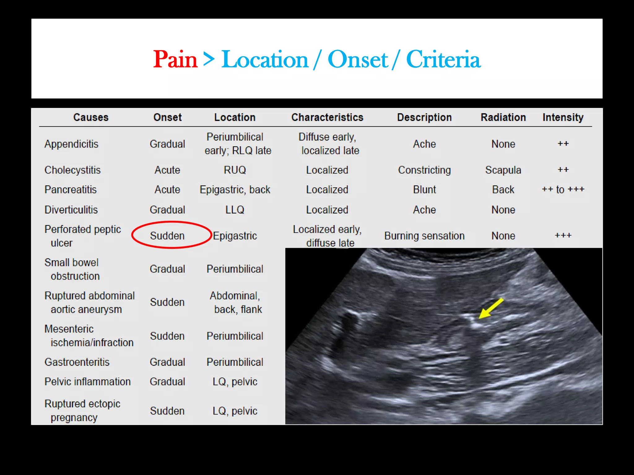 Emergency Ultrasound Course -Lecture 01 -Introduction to acute abdomen ...