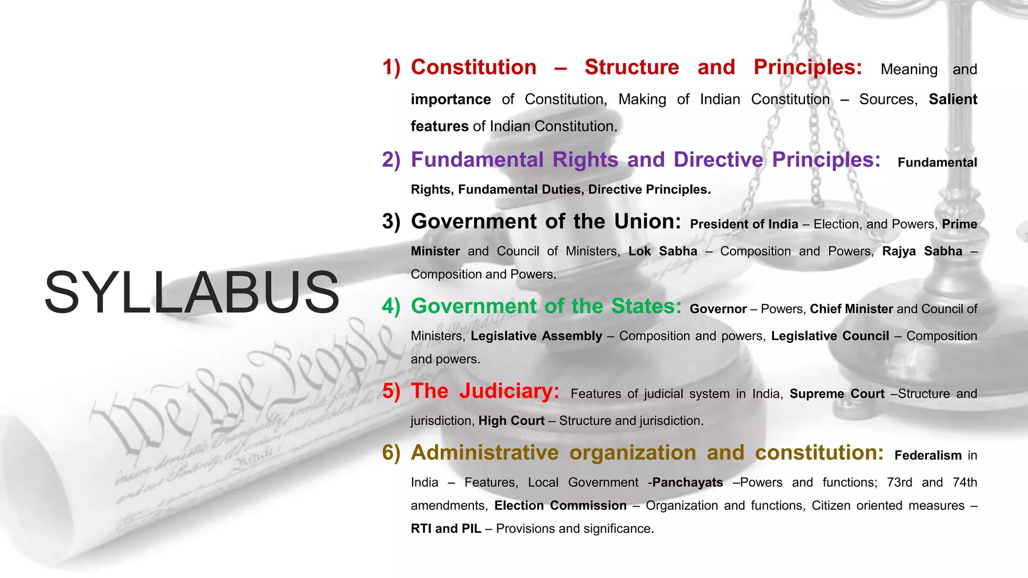 Lecture 01 introduction to indian constitution | PDF