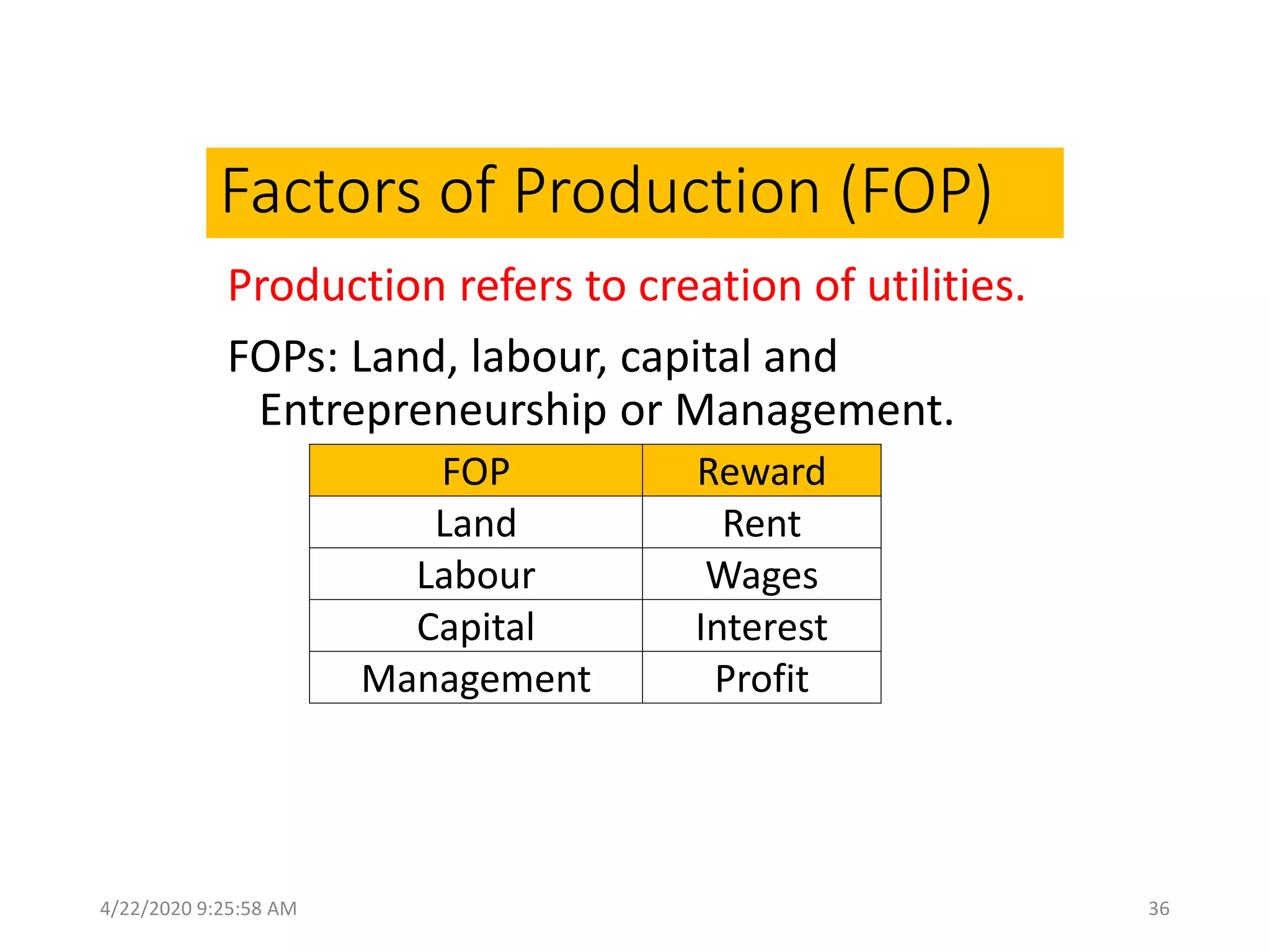 Lecture 01 Introduction to Production Economics | PPTX