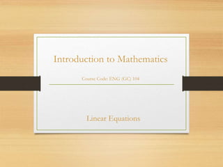 Lecture 01 - Linear Equations.ppt