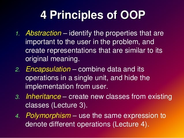 Lecture01 object oriented-programming Lecture01 object oriented-programming