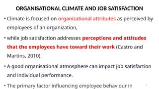 LECTURE 010 ORGANIZATIONAL CLIMATE FOR THE MODERN ORGANIZATIONS.pptx