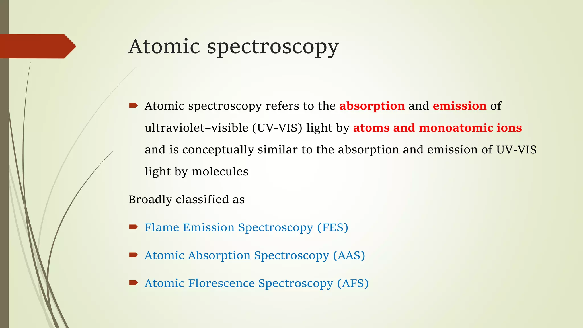 Lecture 01; atomic spectroscopy by Dr. Salma Amir | PPTX