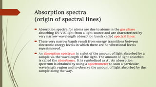 Lecture 01; atomic spectroscopy by Dr. Salma Amir | PPTX
