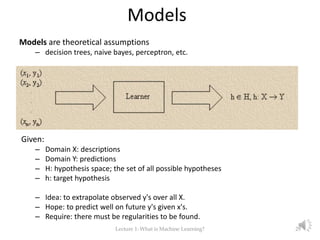 Lecture 1: What is Machine Learning? | PDF