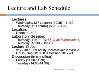Lecture 01 dld 2018 | PDF