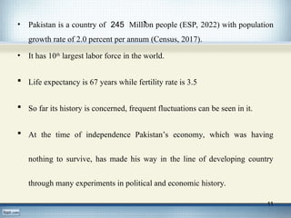 Introduction to Economy of Pakistan (Lecture) | PPT