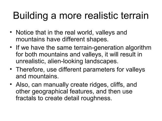 fractals | PPT | 3-D Graphics | Computer Software and Applications