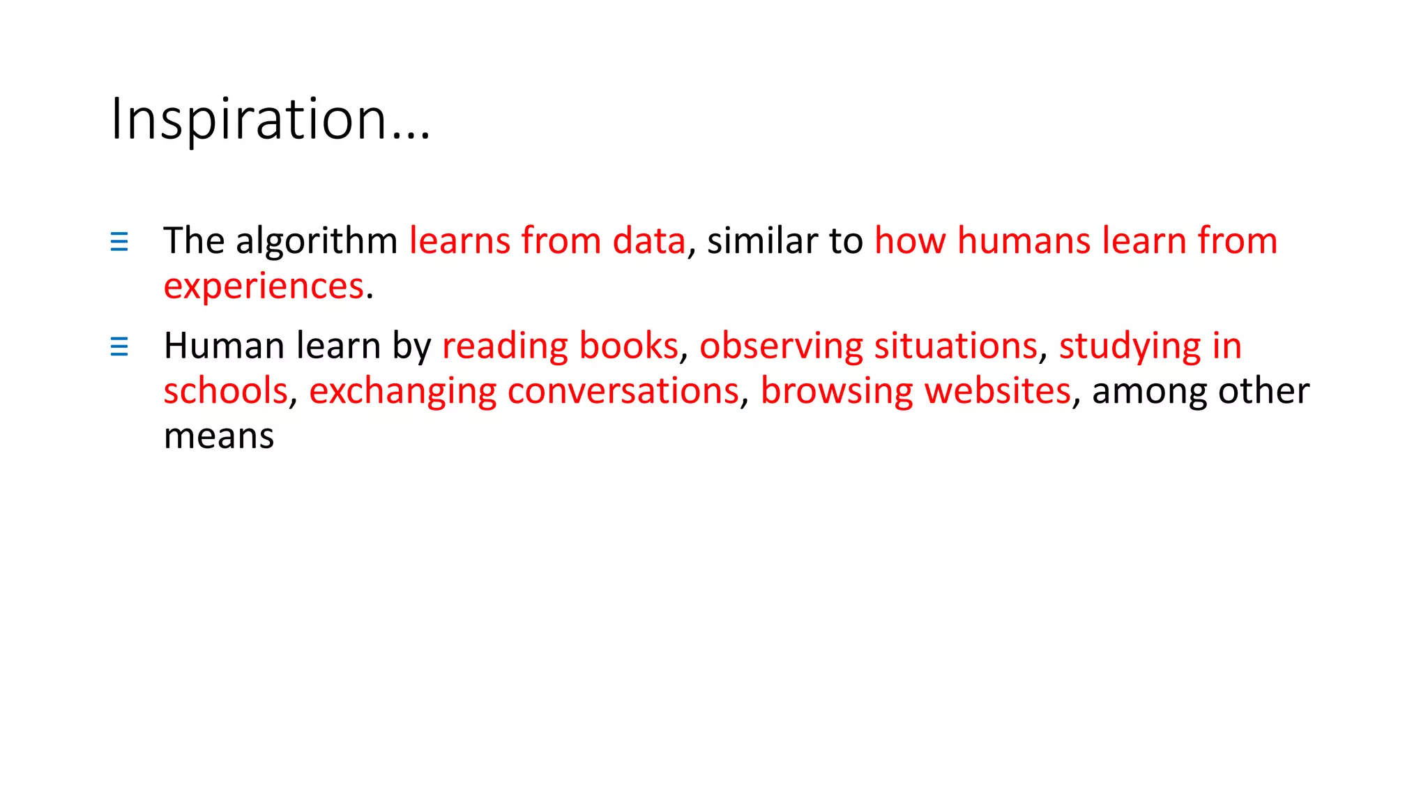 Lecture 01 intro. to ml and overview | PPT