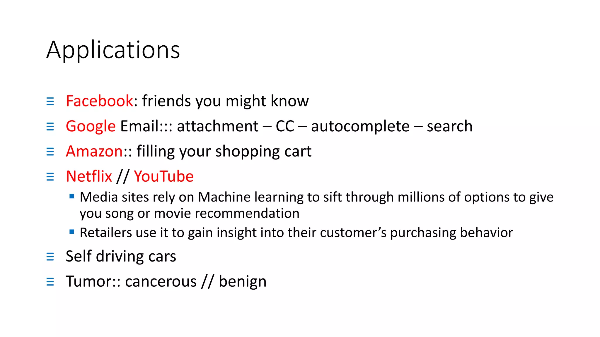 Lecture 01 intro. to ml and overview | PPT