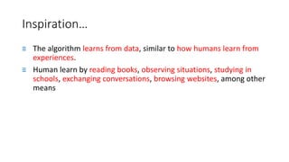 Lecture 01 intro. to ml and overview | PPT