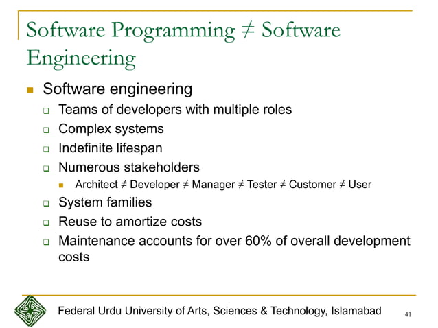 Introduction to Software Engineering | PPT | Computer Software and Applications | Computing