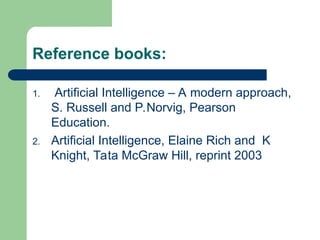 lecture01_introduciotn to Artificial Intelligence | PPT