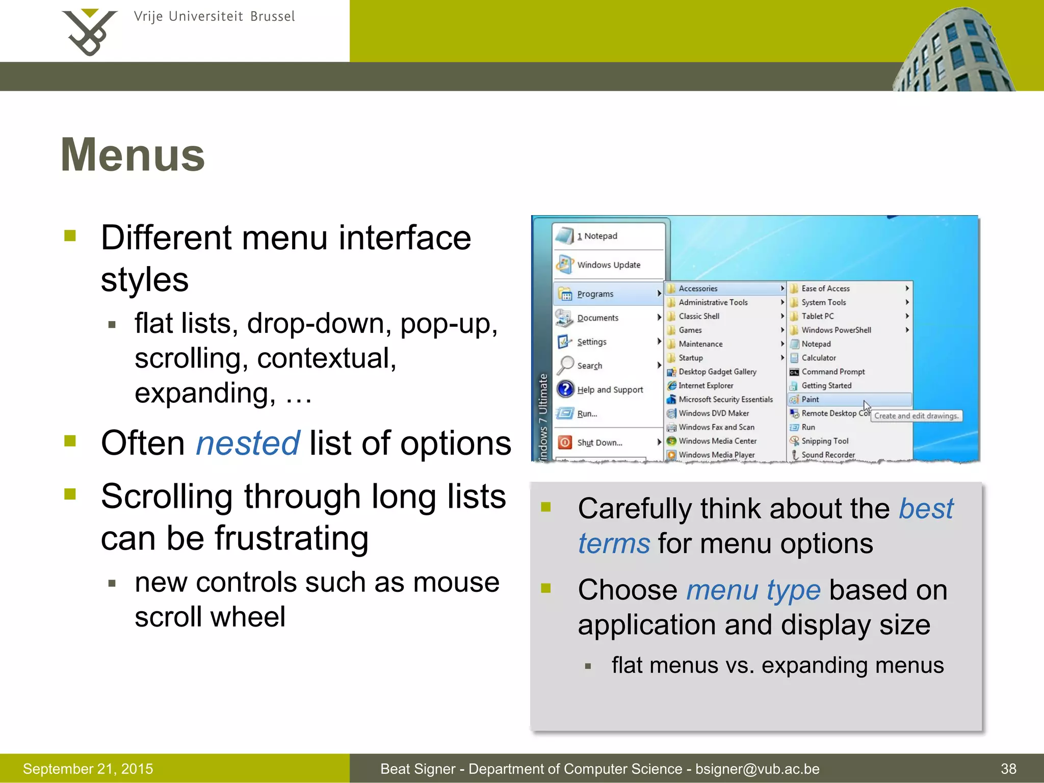 Introduction Lecture 1 Next Generation User Interfaces 4018166fnr Ppt