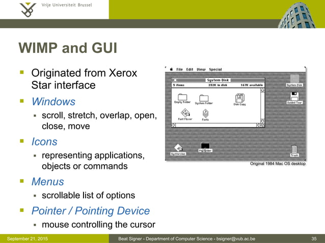Introduction Lecture 1 Next Generation User Interfaces 4018166fnr Ppt