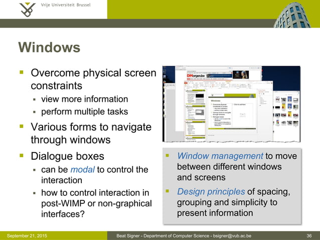 Introduction Lecture 1 Next Generation User Interfaces 4018166fnr Ppt